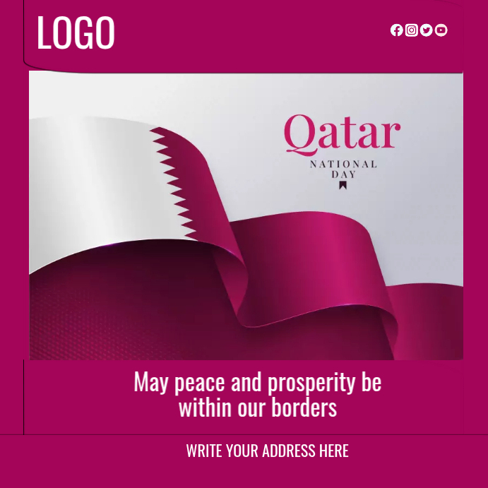 Plantilla de qatar national day | PosterMyWall