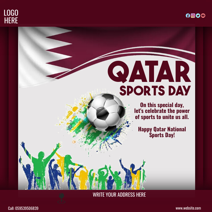 qatar sports day Template | PosterMyWall