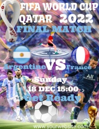 Qatar world cup final flyer template | PosterMyWall