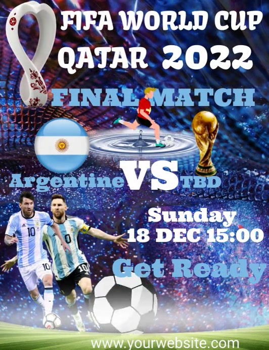 Qatar world cup Final flyer template | PosterMyWall