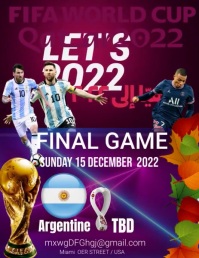 Qatar world cup Final flyer template | PosterMyWall