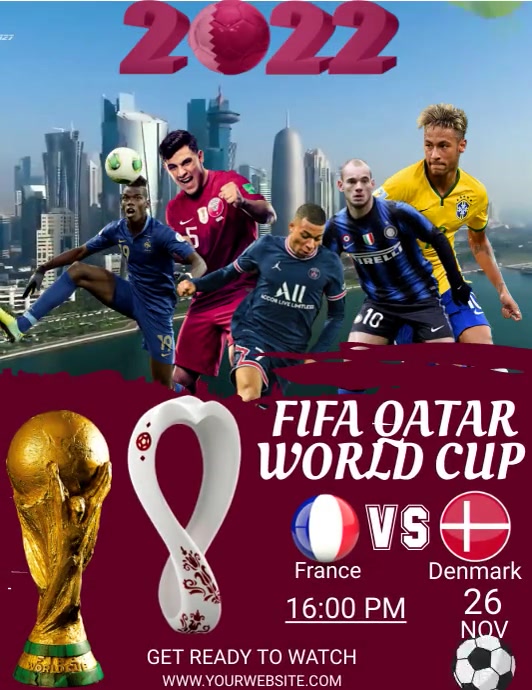Qatar world cup flyer template | PosterMyWall
