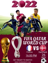 Qatar world cup flyer template | PosterMyWall