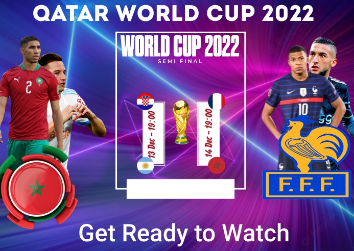 Qatar world cup semi-final flyer template | PosterMyWall