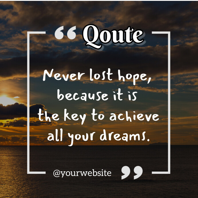 Plantilla de Qoute | PosterMyWall