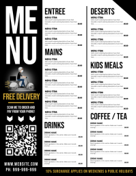 QR code Menu Template | PosterMyWall