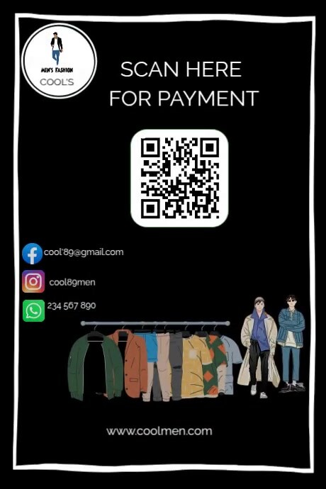 Plantilla de QR Code Payment Poster | PosterMyWall