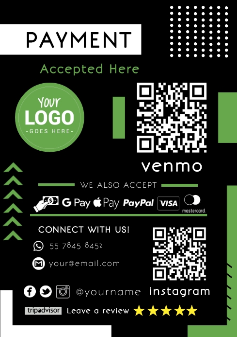 Copy of QR code scan to pay | PosterMyWall