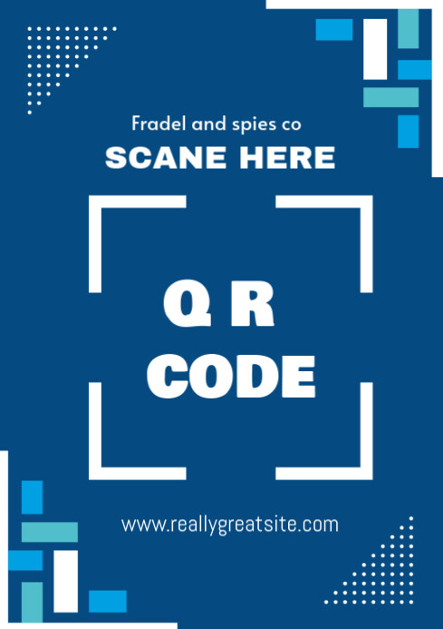 Qr Code Scane Here A4 Template | PosterMyWall