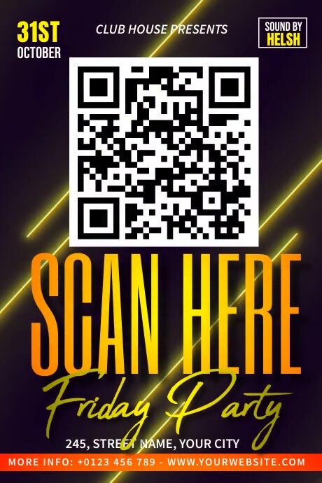 Plantilla de Qr Code Scanner Poster | PosterMyWall