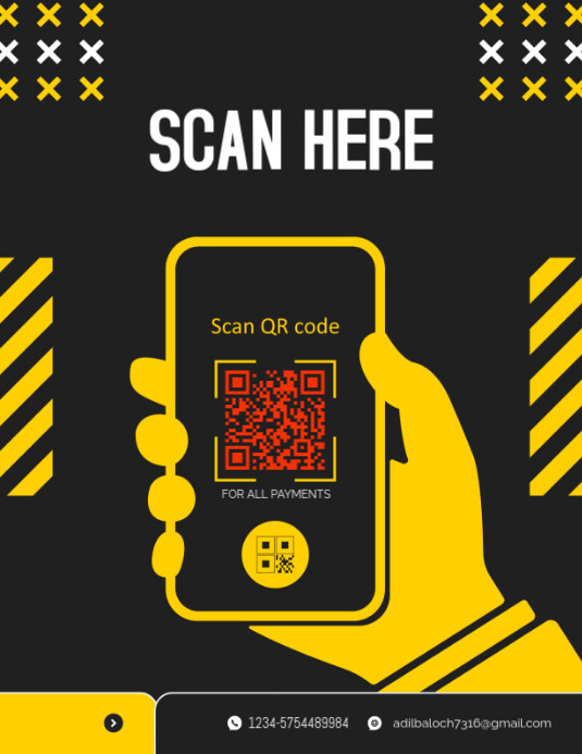 Qr code template design | PosterMyWall