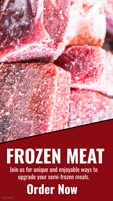 Quality Frozen Meat Offers Template | PosterMyWall