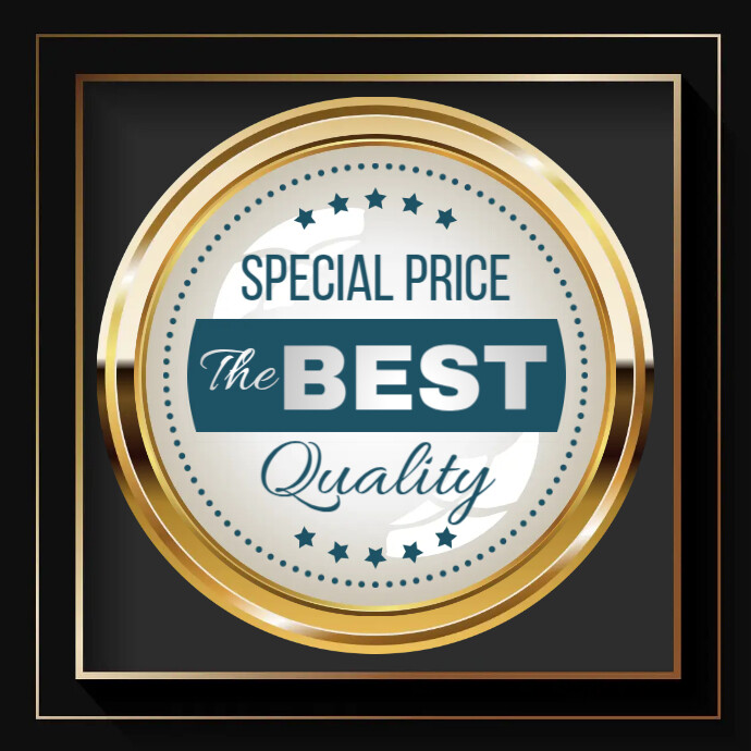 Quality Gold Logo Template | PosterMyWall