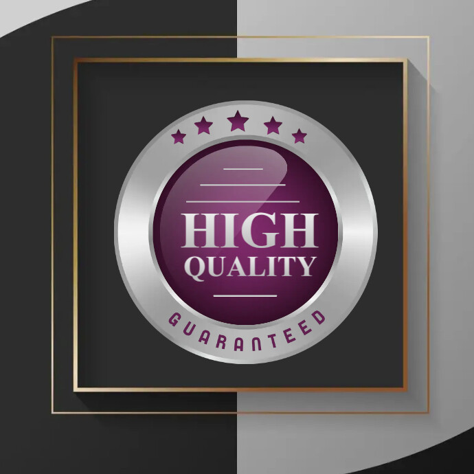 Quality Logo Label Template | PosterMyWall