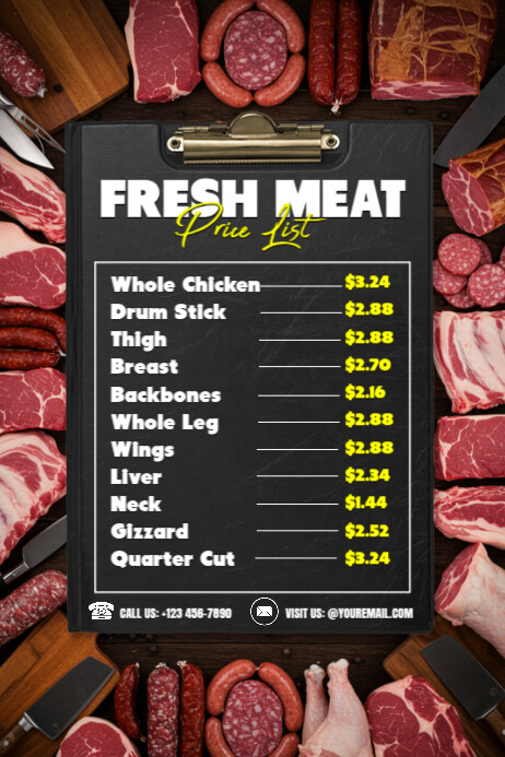 Copy of Quality Meats At Great Prices | PosterMyWall