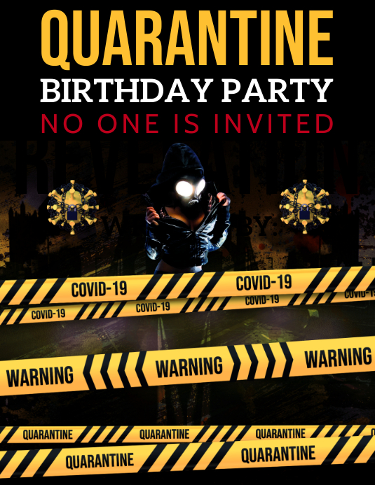 QUARANTINE BIRTHDAY PARTY FLYER TEMPLATE | PosterMyWall