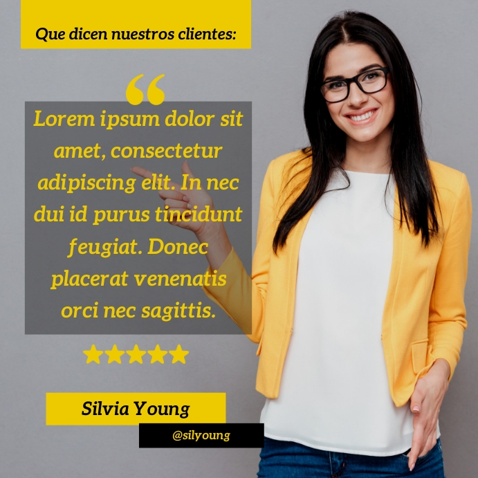 Que dicen nuestros clientes testimonios Template | PosterMyWall