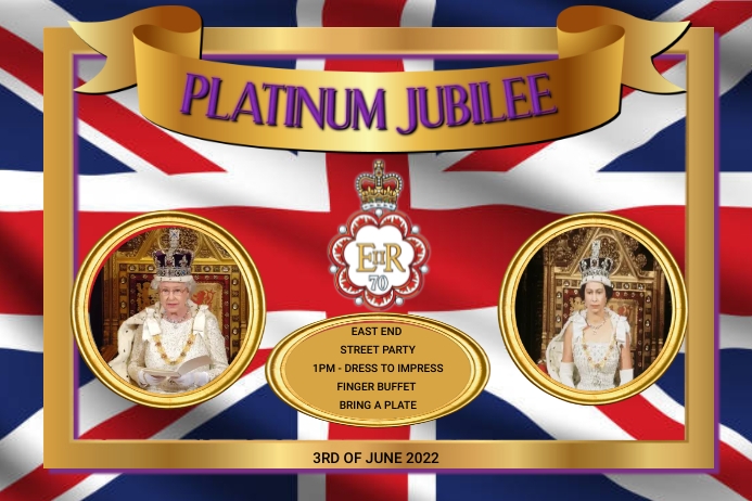 Queen's Platinum Jubilee Template | PosterMyWall