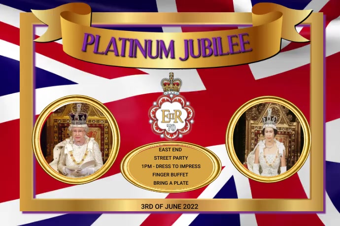 Queen's Platinum Jubilee Template | PosterMyWall