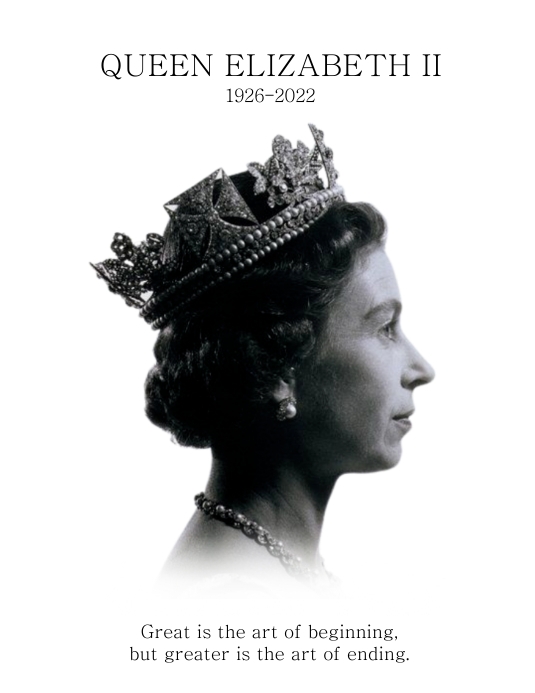queen elizabeth dies at 96 flyer Template | PosterMyWall