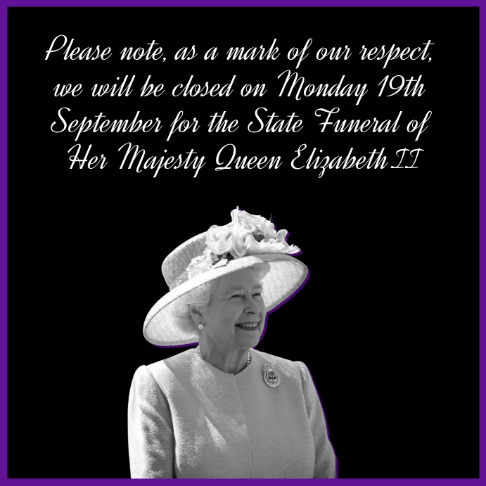 Queen Elizabeth Funeral Template | PosterMyWall