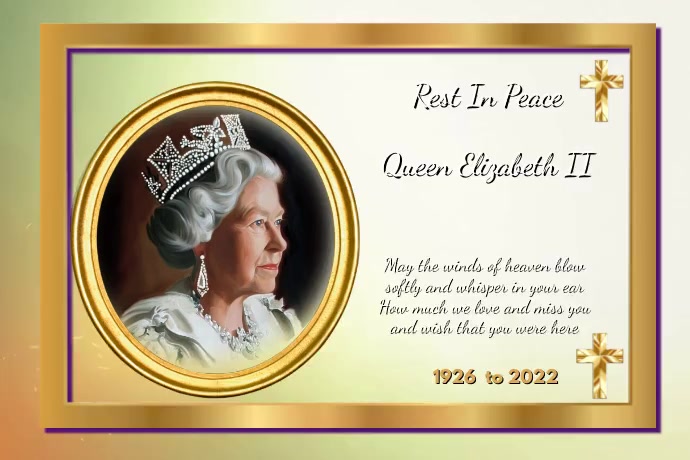 Queen Elizasbeth II RIP Template | PosterMyWall