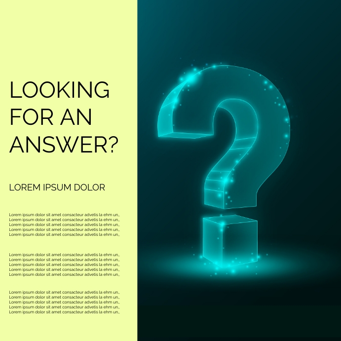 Question Template | PosterMyWall