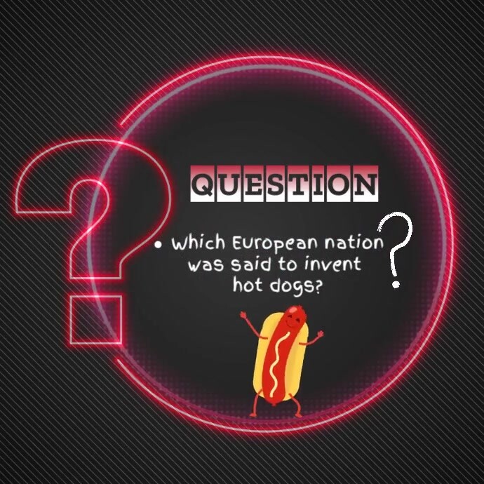 question hot dogs Template | PosterMyWall