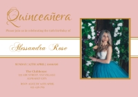 Plantilla de Quinceañera Invitation | PosterMyWall