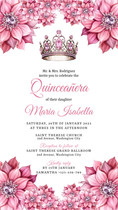 Quinceanera Template | PosterMyWall