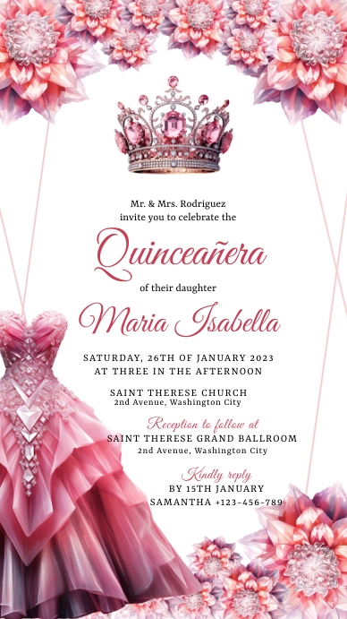 Quinceanera Template | PosterMyWall