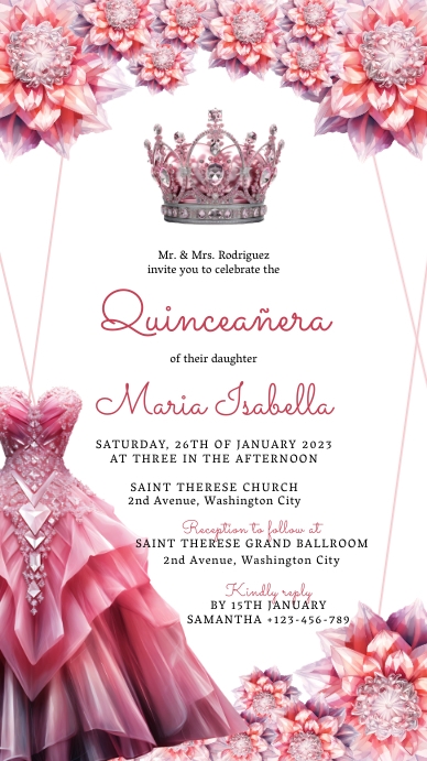 Quinceanera Template | PosterMyWall