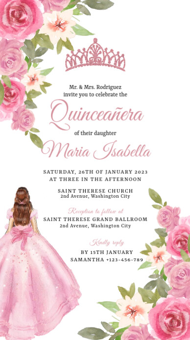 Quinceanera Template | PosterMyWall