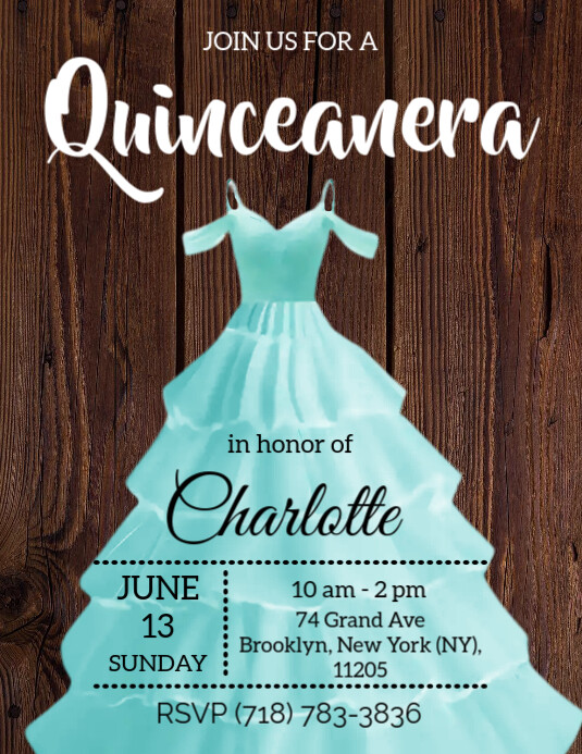 Quinceanera Template | PosterMyWall