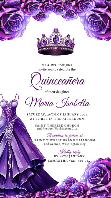 Quinceanera Template | PosterMyWall