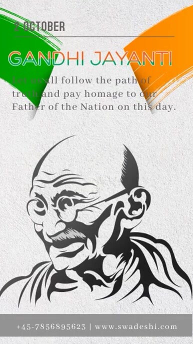 Gandhi Jayanti Template | PosterMyWall