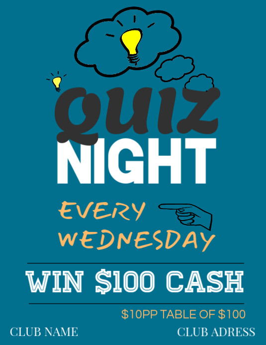 quiz night Template | PosterMyWall