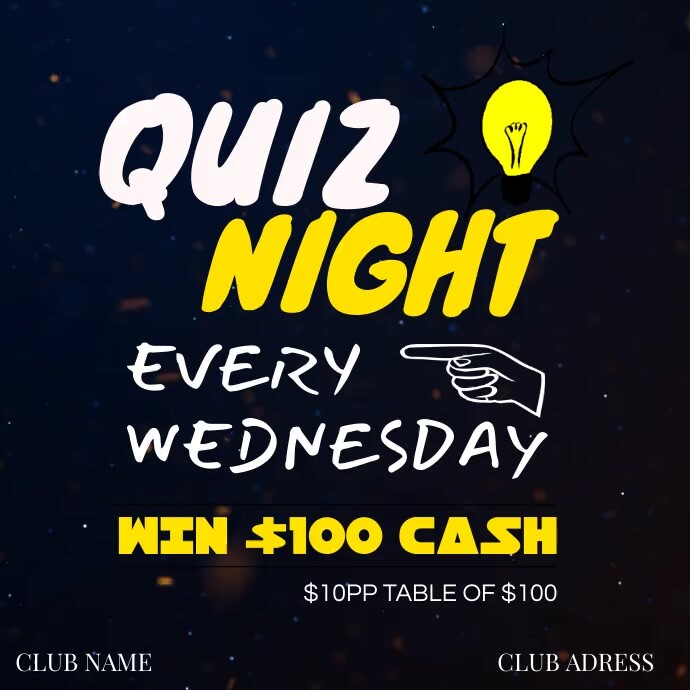 quiz night Template | PosterMyWall