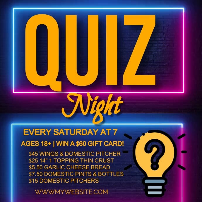 quiz night flyers Template | PosterMyWall
