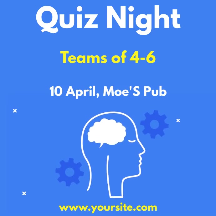 Copy of Quiz Night Video Instagram Post Ad | PosterMyWall