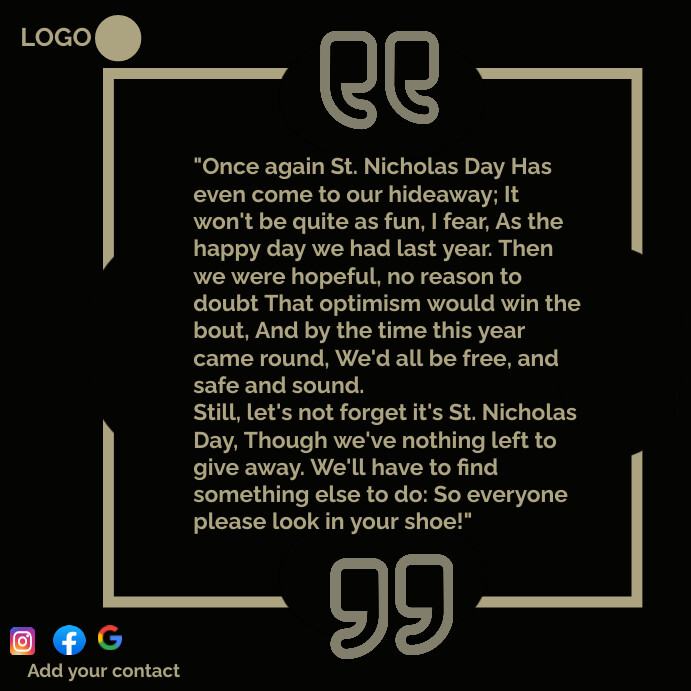 Copy of Quote for saint Nicholas | PosterMyWall