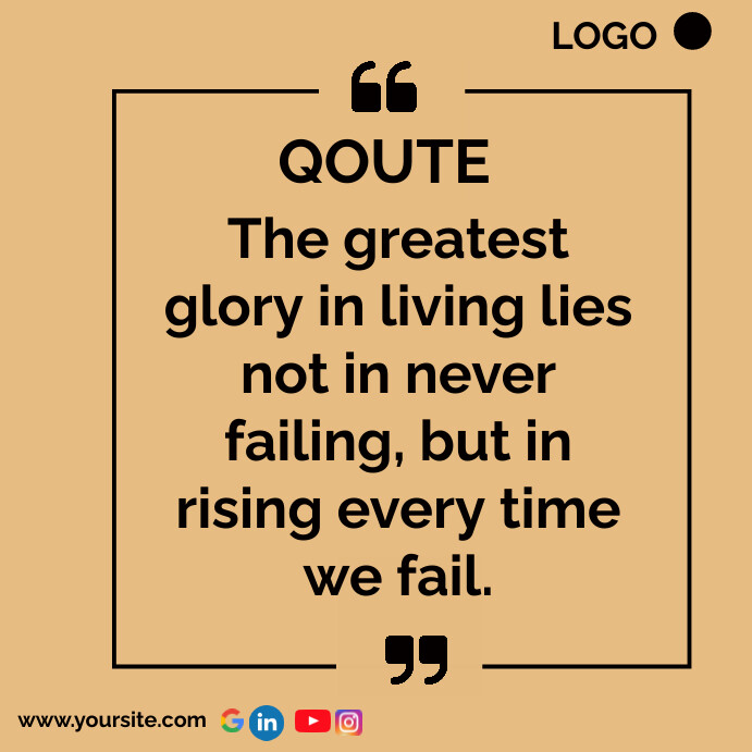 QUOTE OF LIFE Template | PosterMyWall