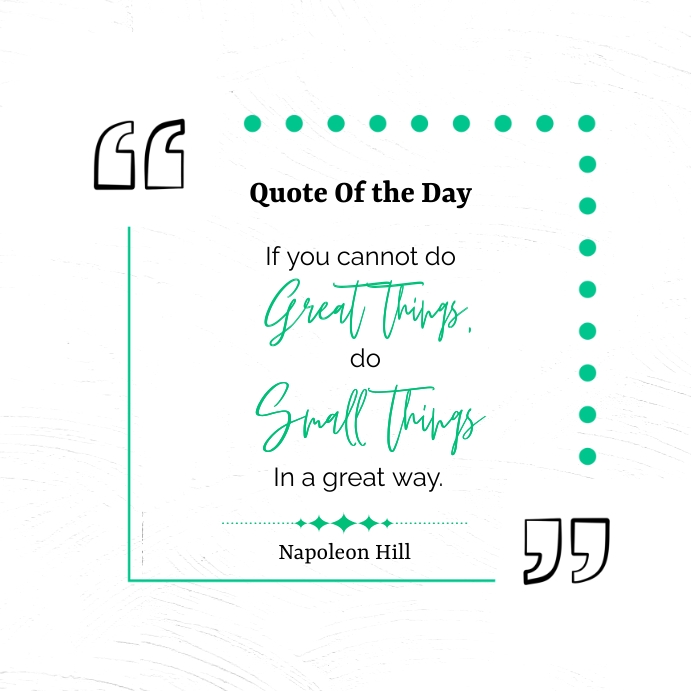 Quote of the day flyer Template | PosterMyWall