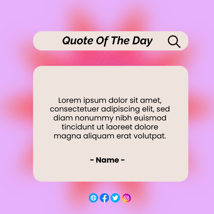 Copy of Quote Of The Day Template | PosterMyWall