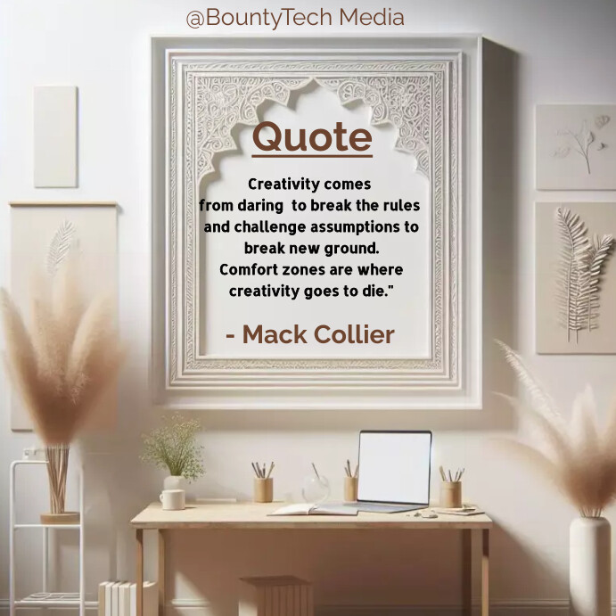 Quote on creativity flyer template | PosterMyWall