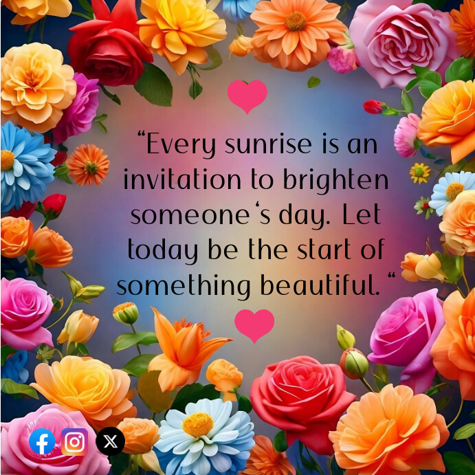 Plantilla de Quote on National start over day Instagram Po | PosterMyWall