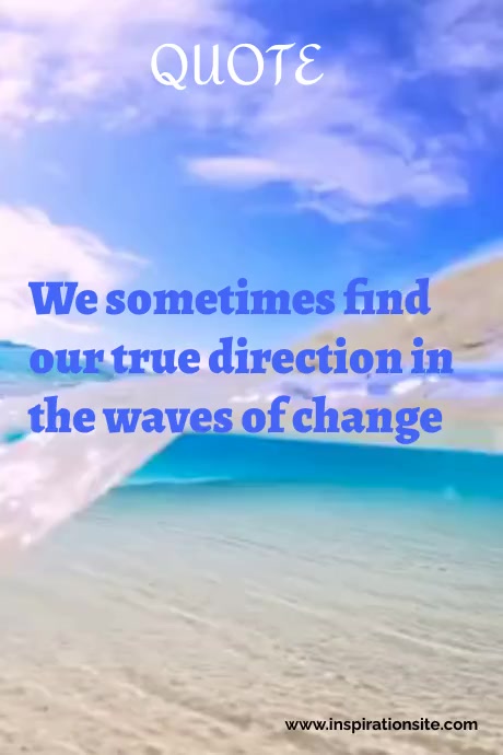 Plantilla de Quote on Sea Beach Ocean Background | PosterMyWall