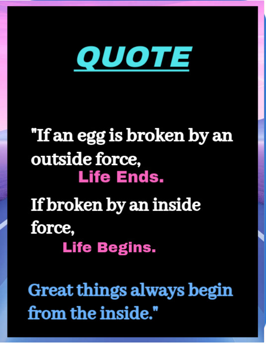 Copy of Quote template | PosterMyWall