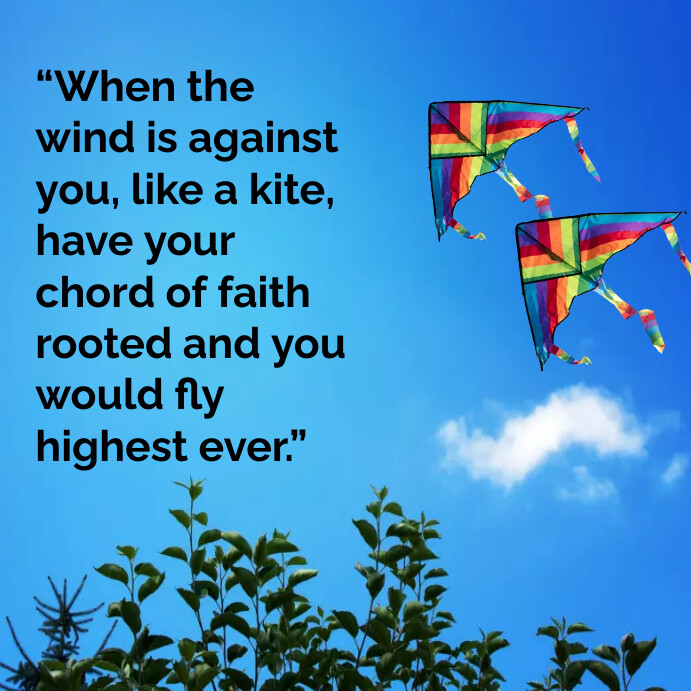 Quotes about Faith and Kites Template | PosterMyWall
