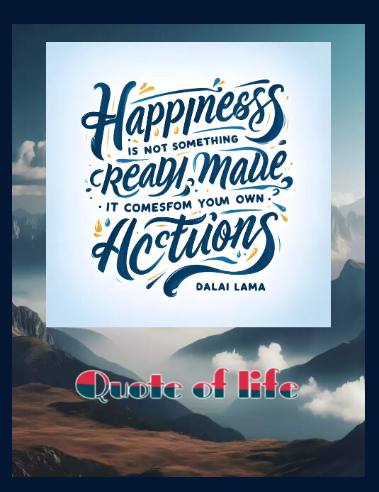 Quotes of life Template | PosterMyWall